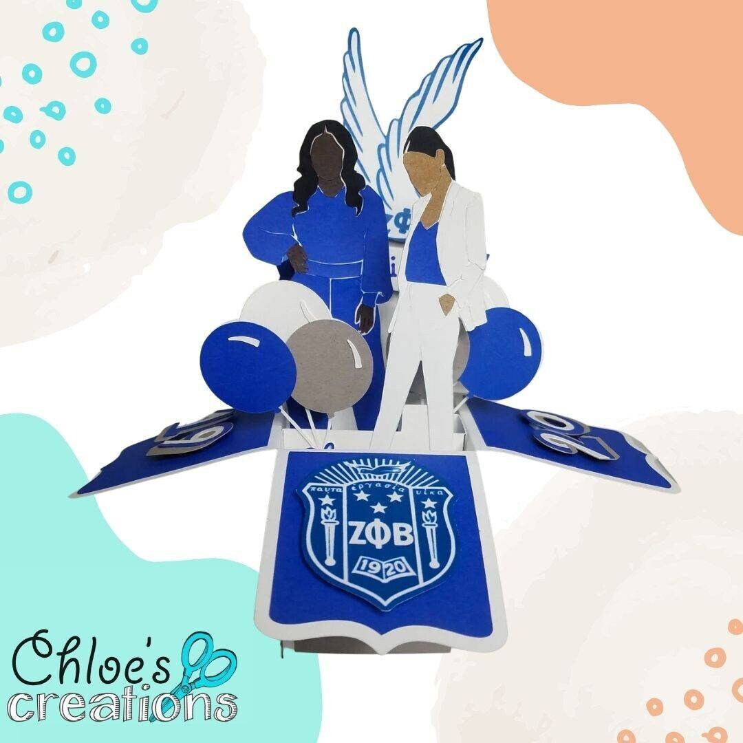 Zeta Phi Beta Box Card - Etsy
