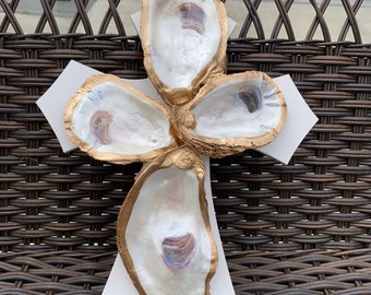 Oyster Shell Cross - Etsy