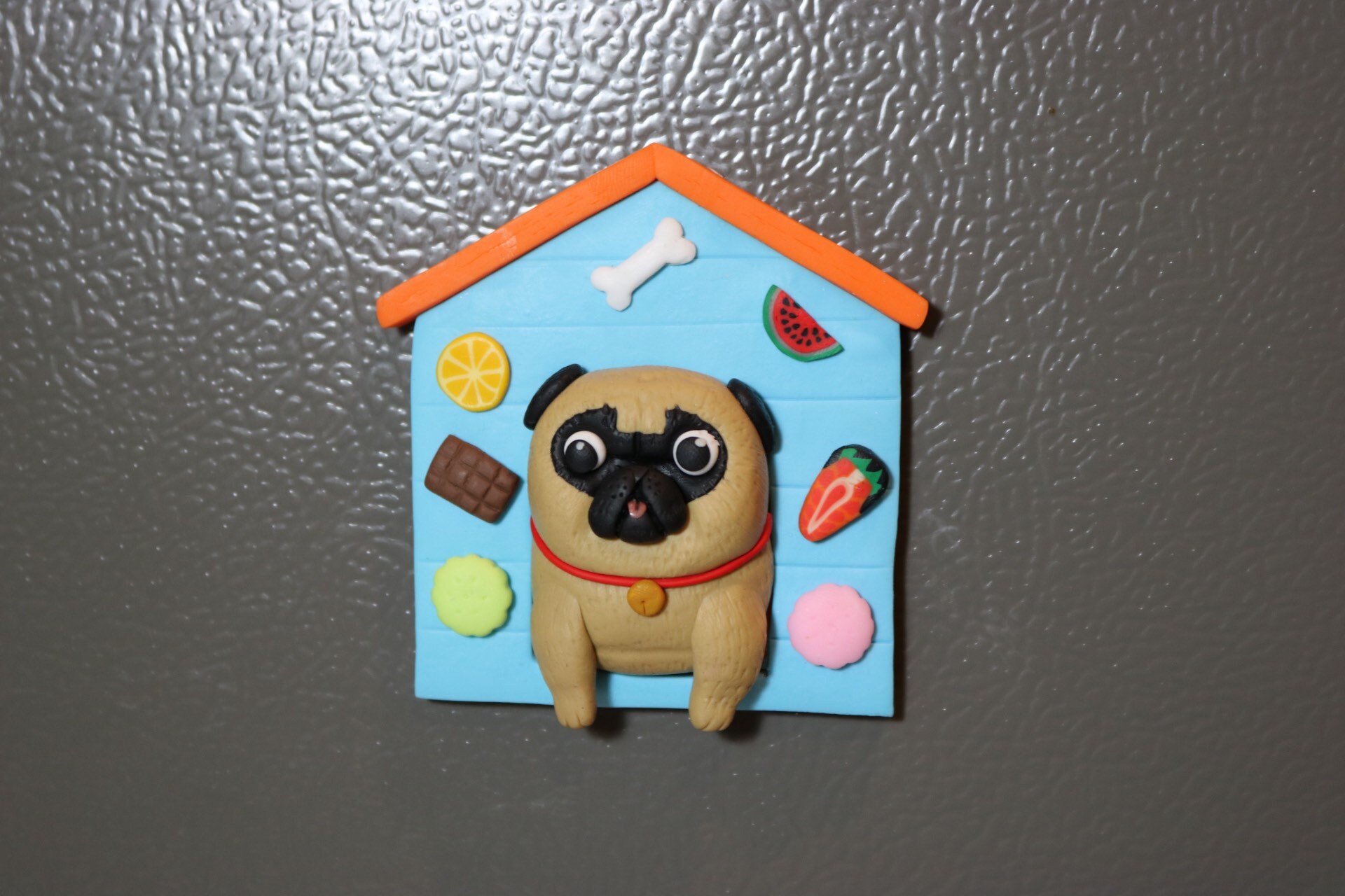 Handmade Dog 3D Refrigerator Magnet - Pug Dog Magnet (option Available ...