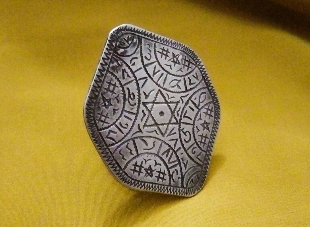 Jewish Magic Ring, African Ring, Magic Ring, Gri-gri Ring, Talismanic ...