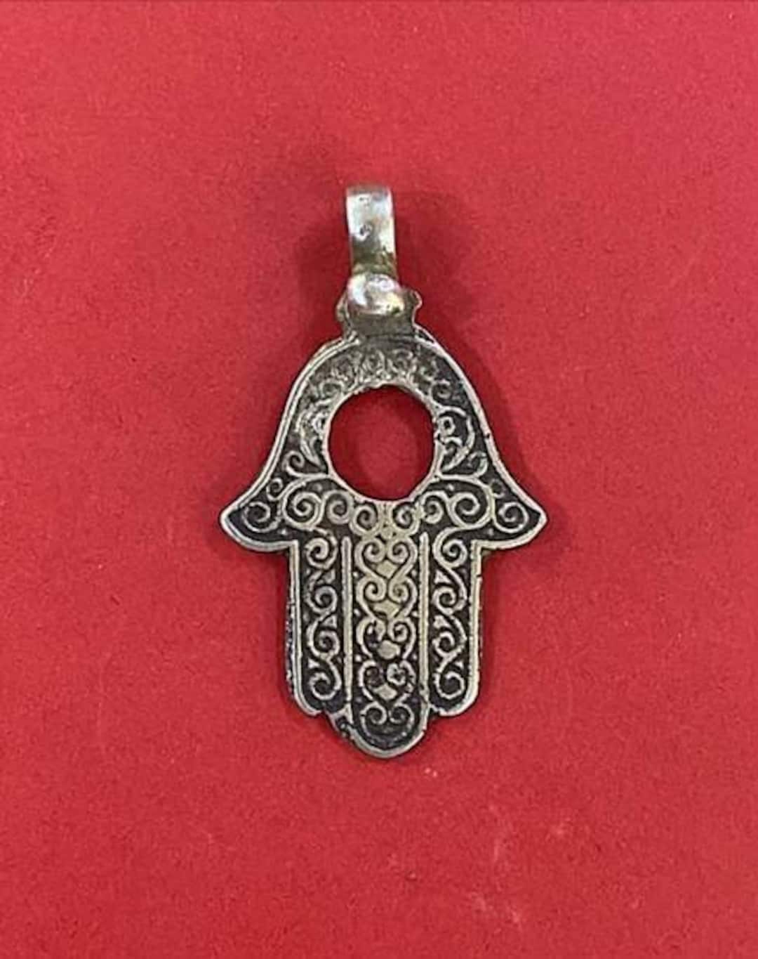 Old Jewish Khamssa in Solid Silver, Hamsa, HAMESH, Hand of Fatima, Hand ...