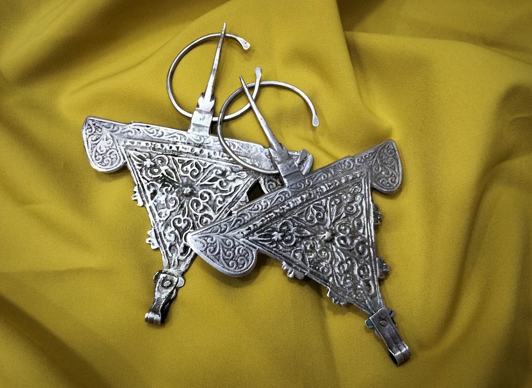 Morocco - Pair of Berber Fibula, Moroccan Berber Fibula, Berber Fibula ...