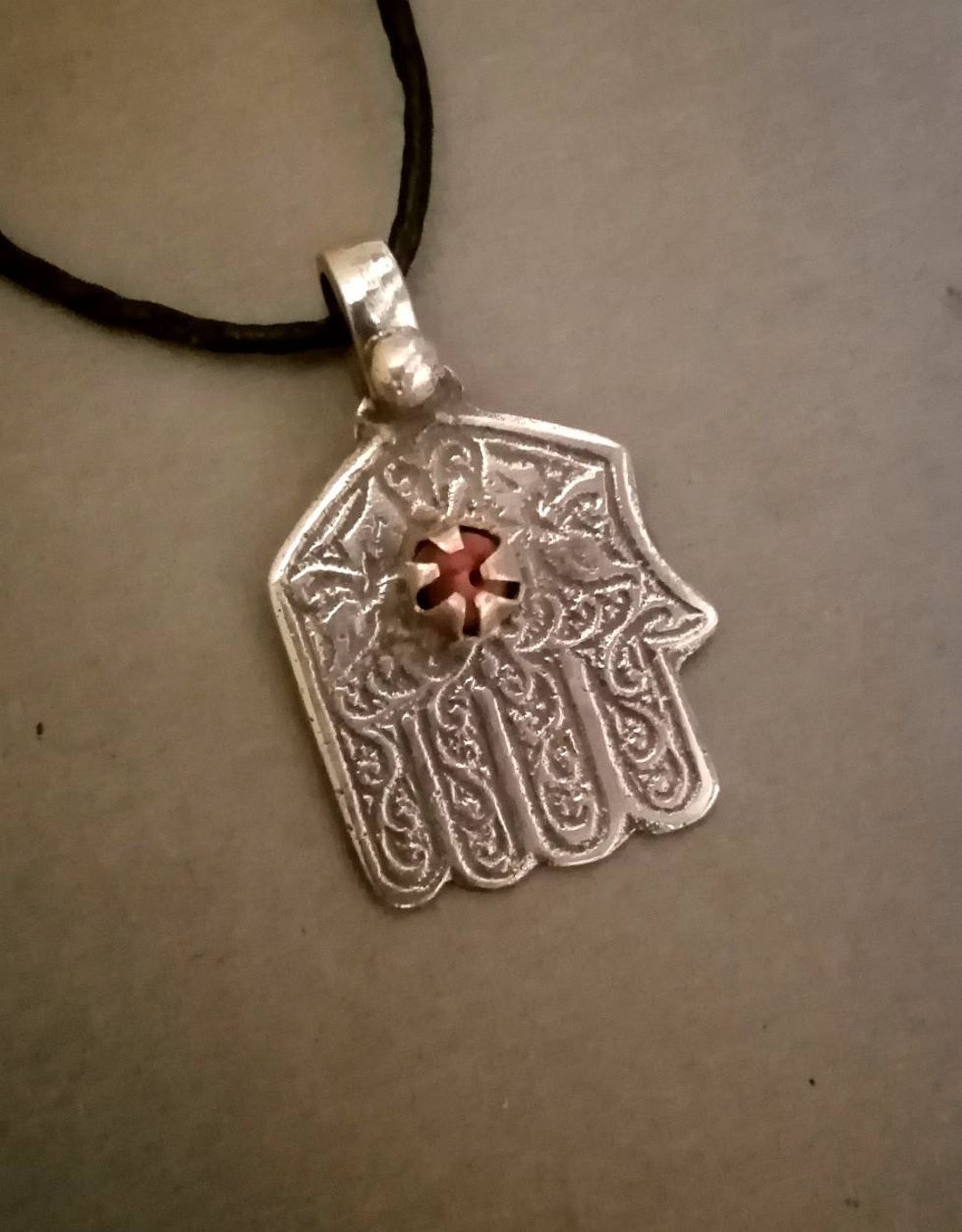 Hamsa Ancient Jewish Hamsa Cast in Sterling Silver and Decorated With ...