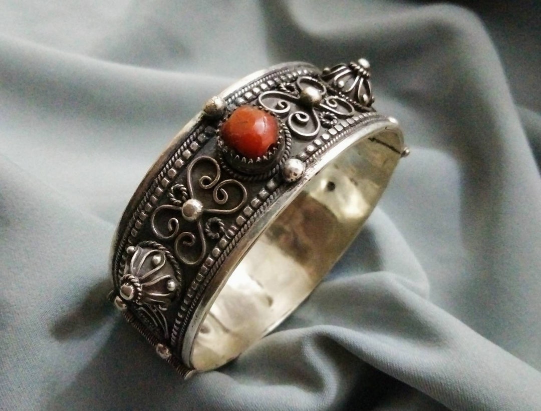 Kabyle - Old Algerian Bracelet From the Region of Great Kabyle, Kabyle ...