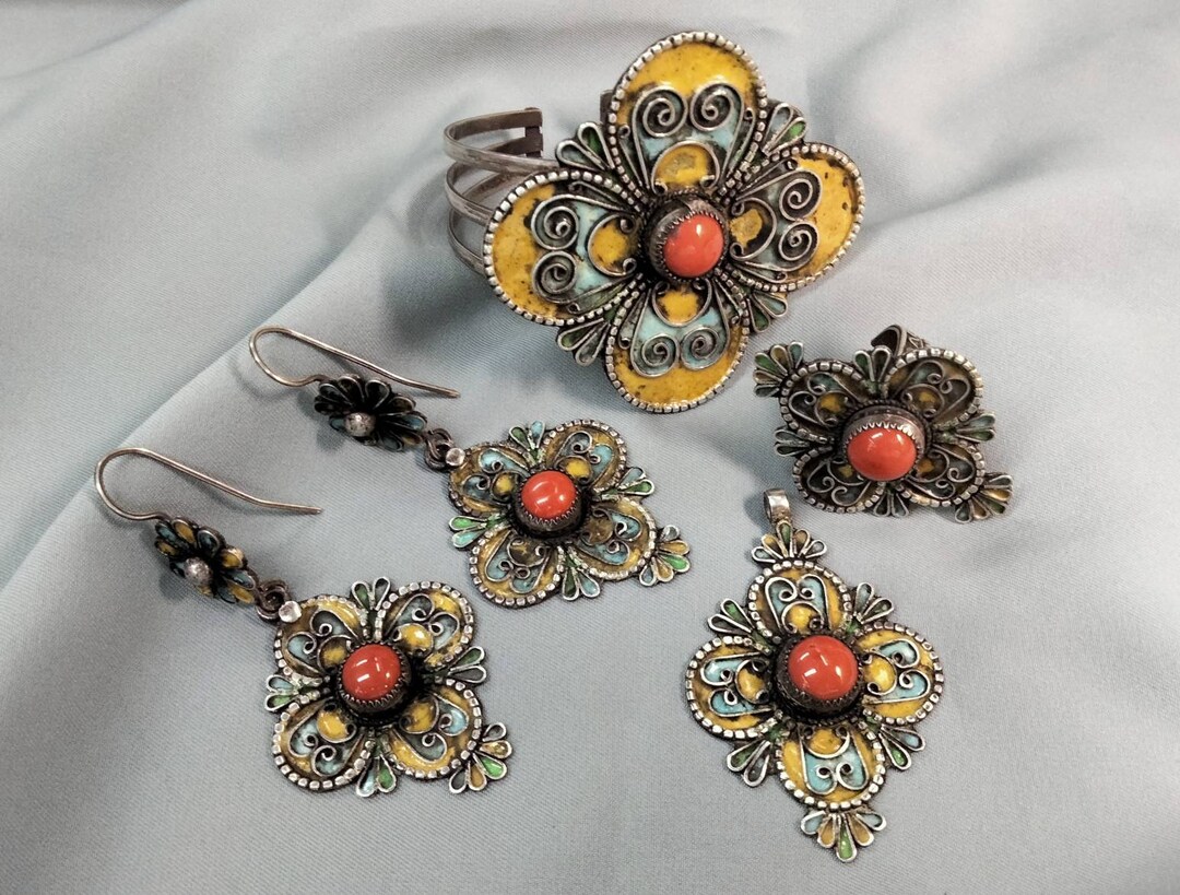 Kabyle Algerian Set in Solid Silver From the Great Kabyle Region ...