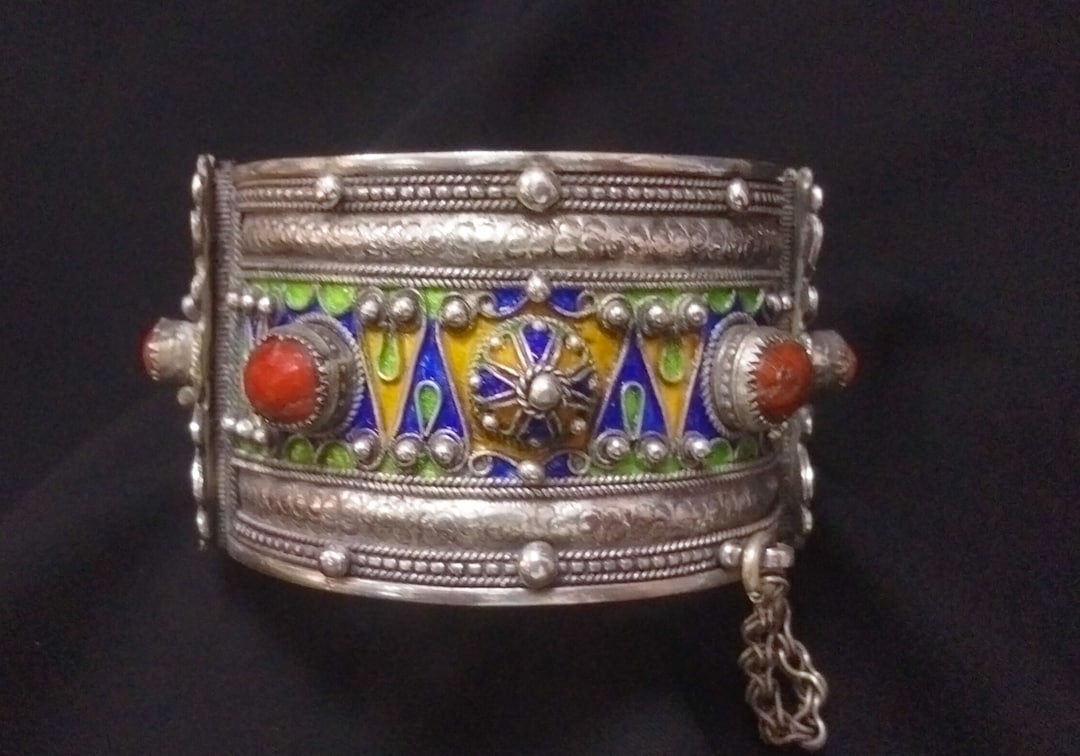 Kabyle Articulated Cuff Bracelet, Kabyle Bracelet, Bracelet From the ...
