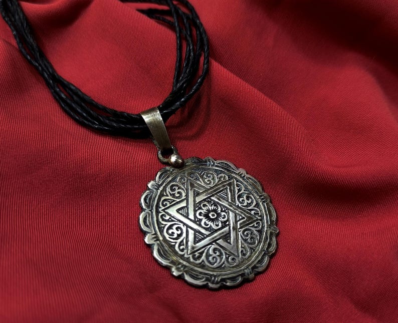 Star of David - Vintage Jewish Amulet, Antique Star of David, Jewish ...