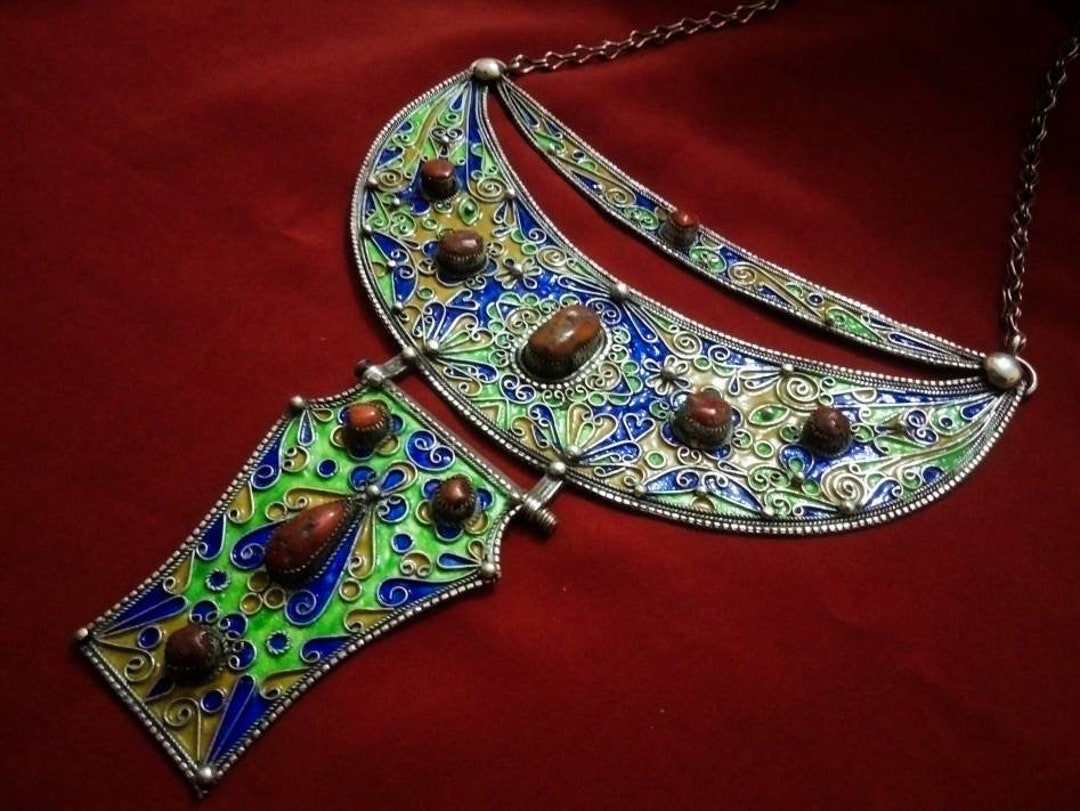 Kabyle Old Necklace From Algeria, From the Region of Grande Kabyle ...