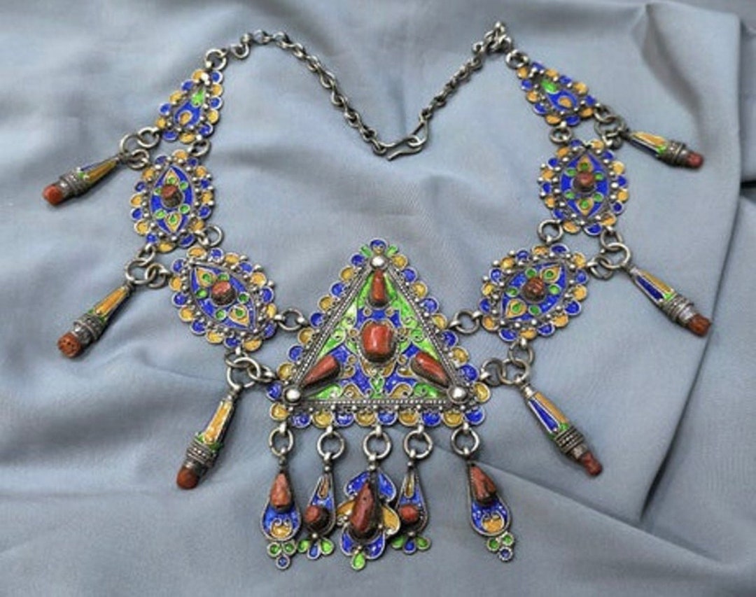 Kabyle Ancient Necklace From Algeria, From the Greater Kabyle Region ...