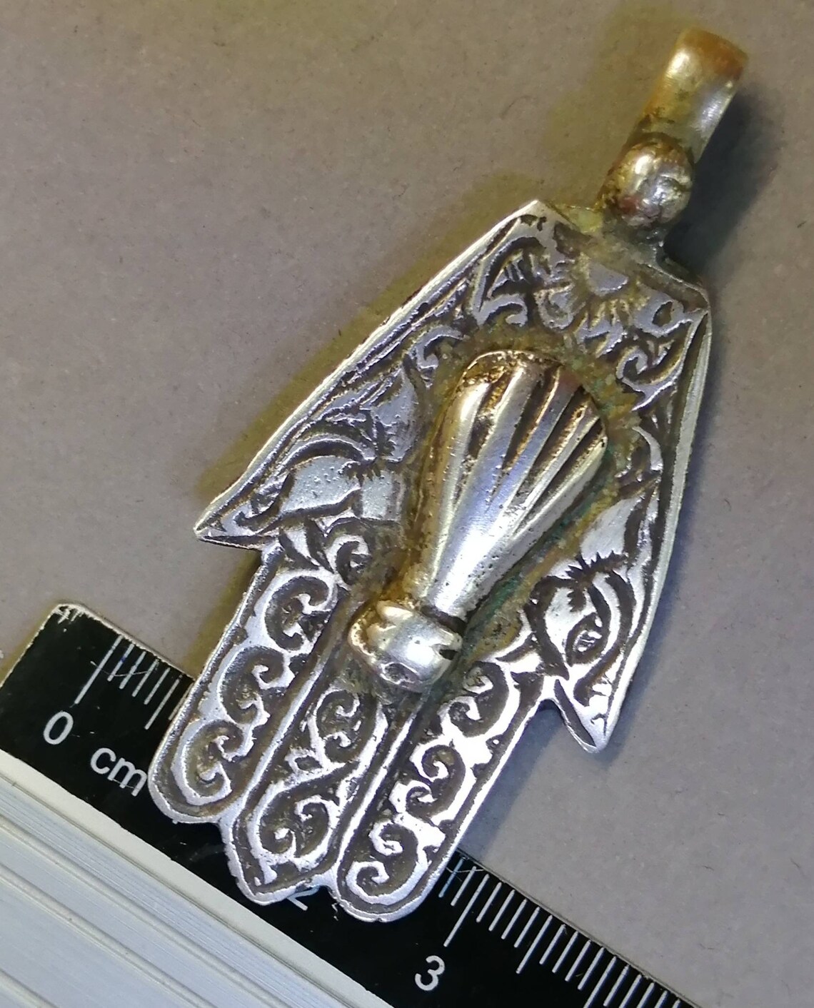 Morocco - Ancient Hand of Fatima in Cast Silver ”khamsa - Khomissa ...