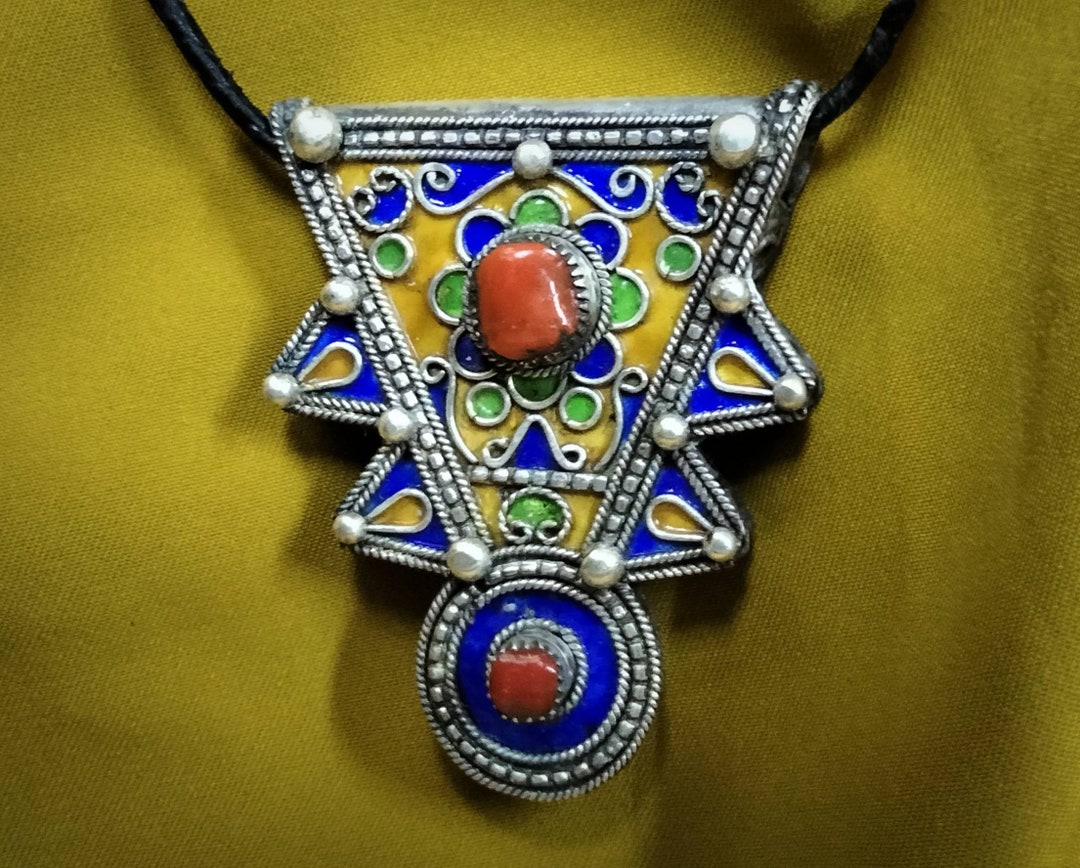 Morocco Rare Berber Talisman / Berber Amulet / Berber Necklace / Kabyle ...