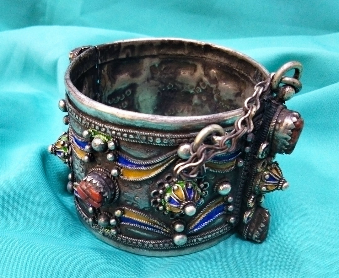 Kabyle - Old Kabyle Bracelet, From Algeria, Great Kabyle. 900 Silver ...