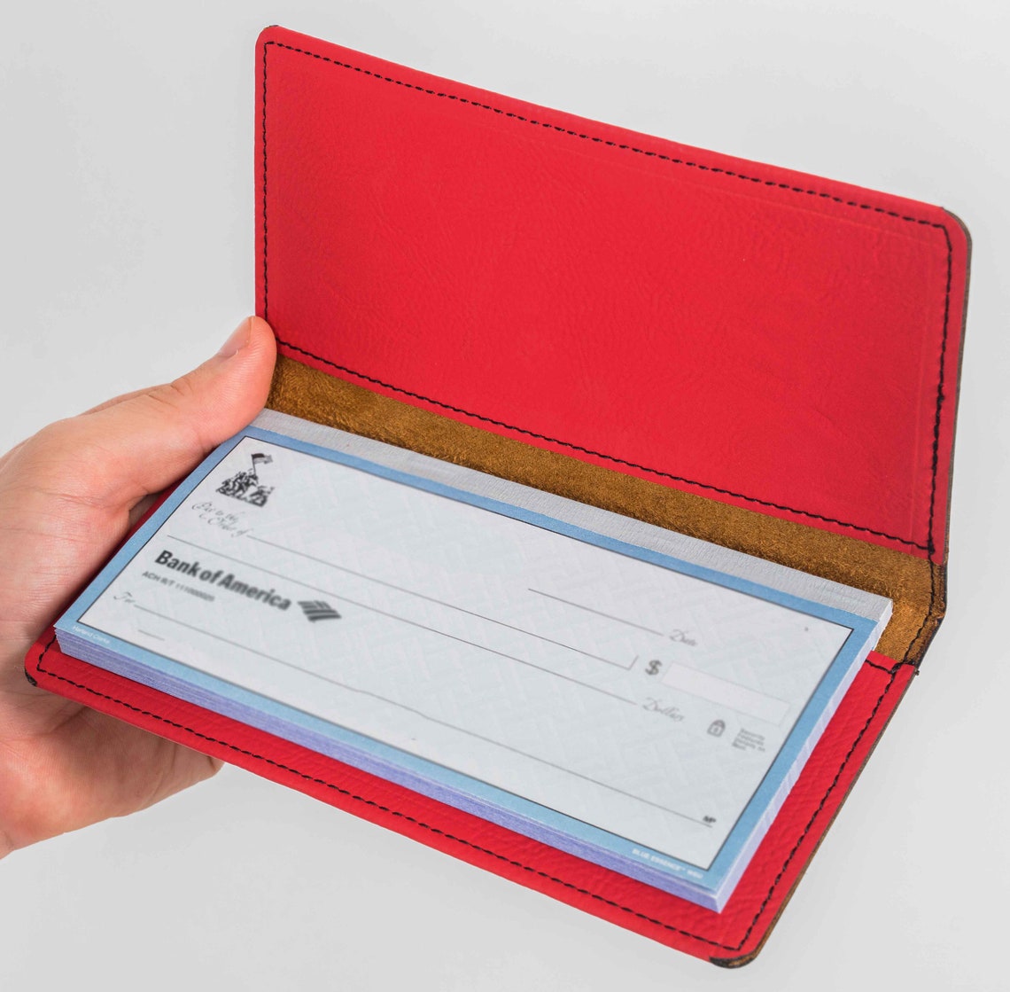 Leather Checkbook Cover Personalized Checkbook Cover - Etsy