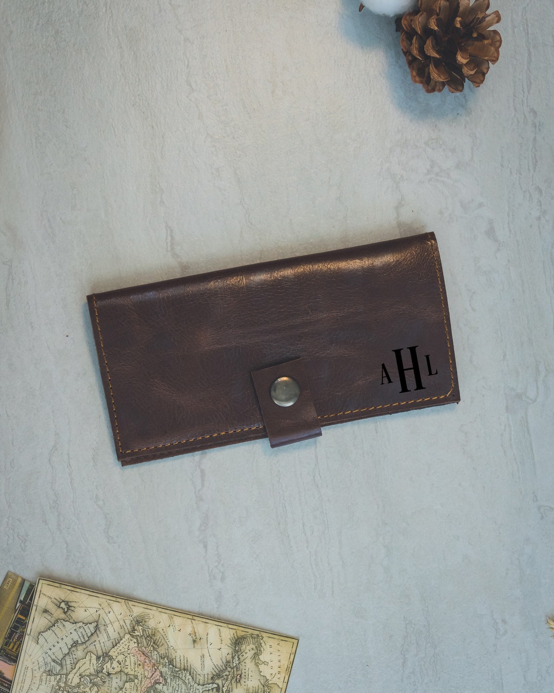 Leather Checkbook, Custom Checkbook Cover,leather Checkbook Cover ...