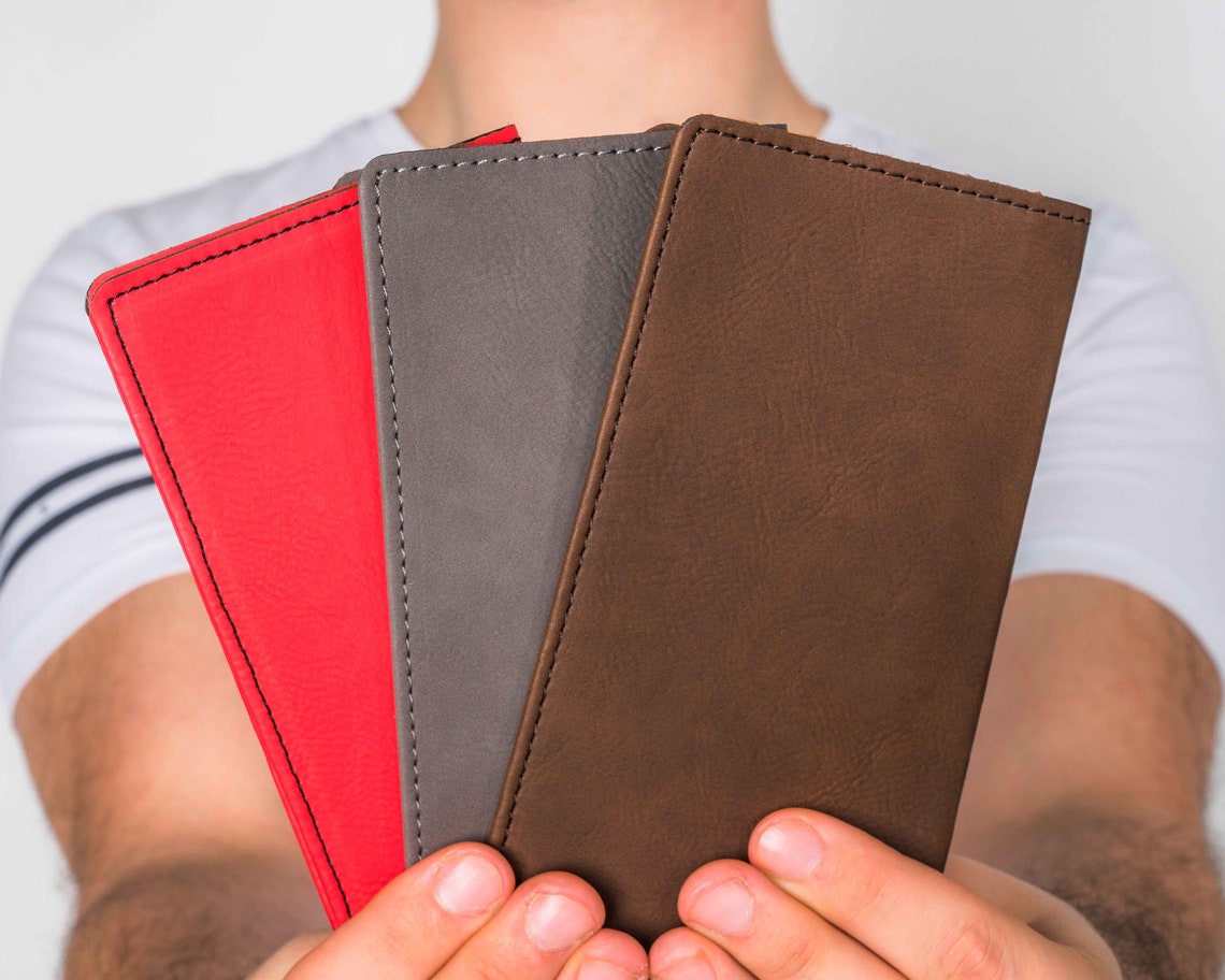Leather Checkbook Cover Personalized Checkbook Cover - Etsy