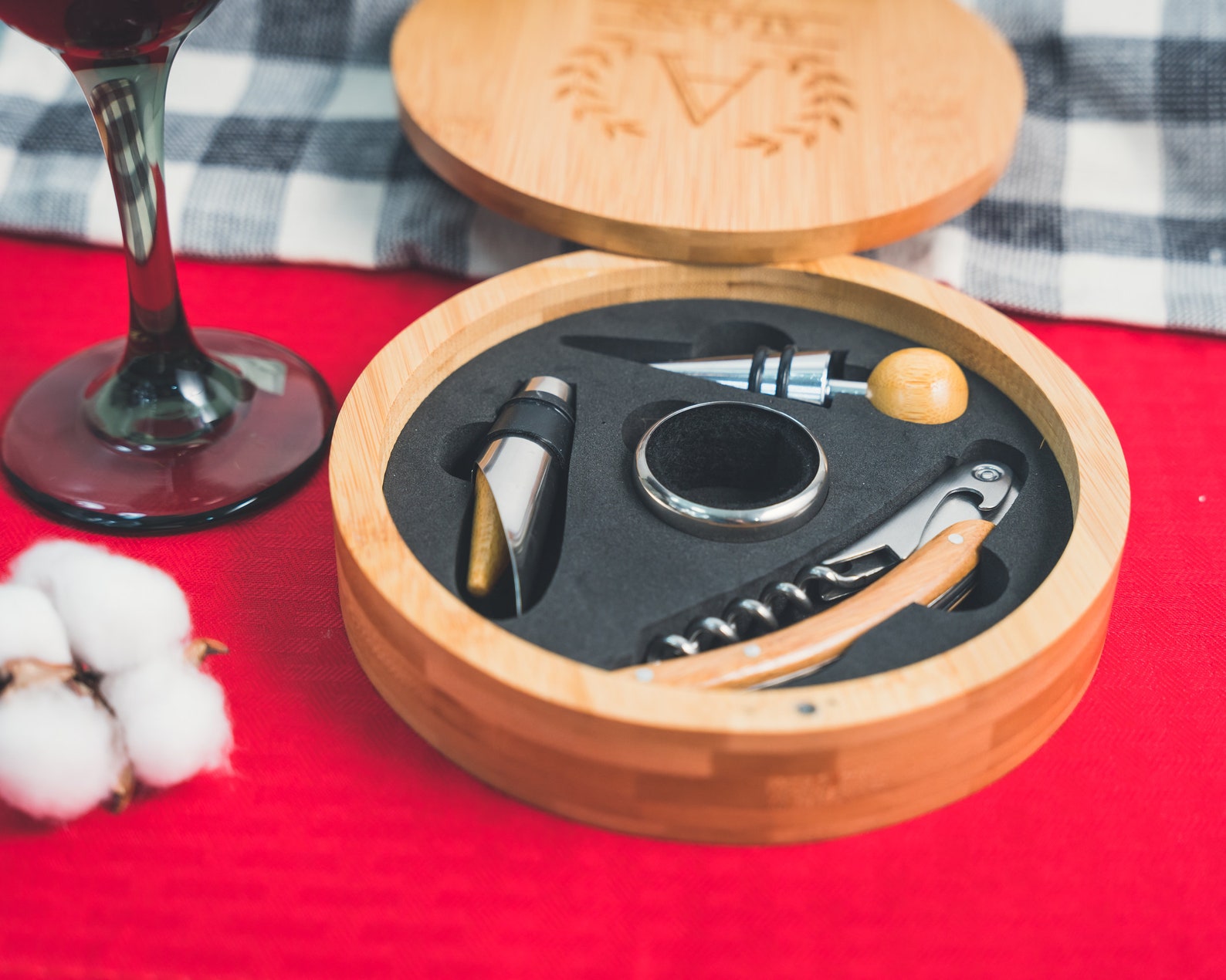 Wine Gift Set Wine Tool Box Engraved Wine Set Wine Lover - Etsy