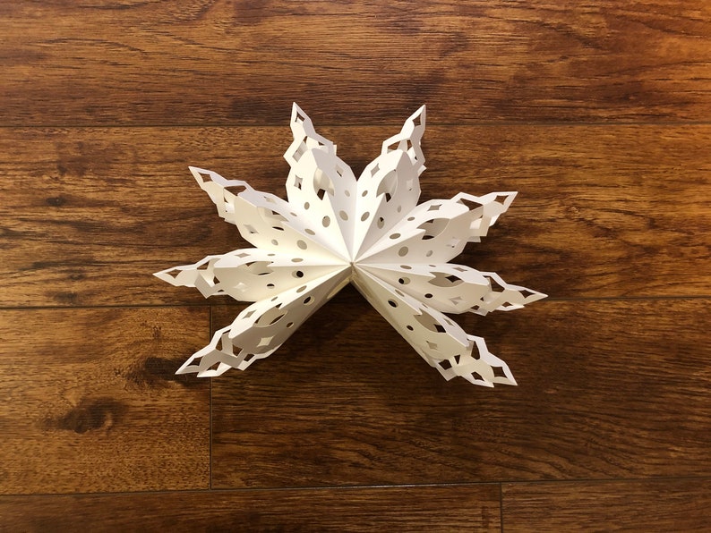 3D Snowflake/star Template SVG Instant Download - Etsy