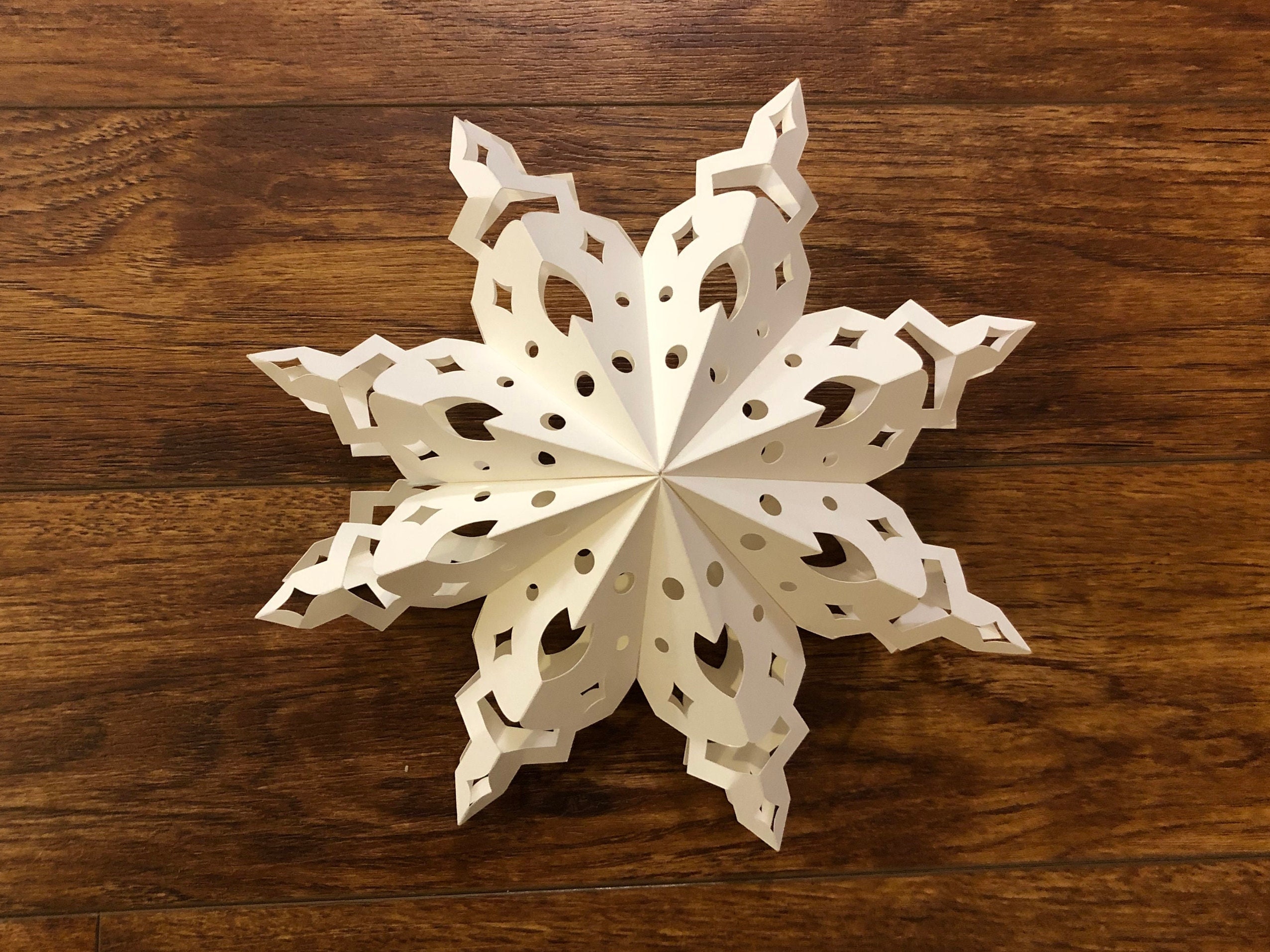 3D Snowflake/star Template SVG Instant Download - Etsy