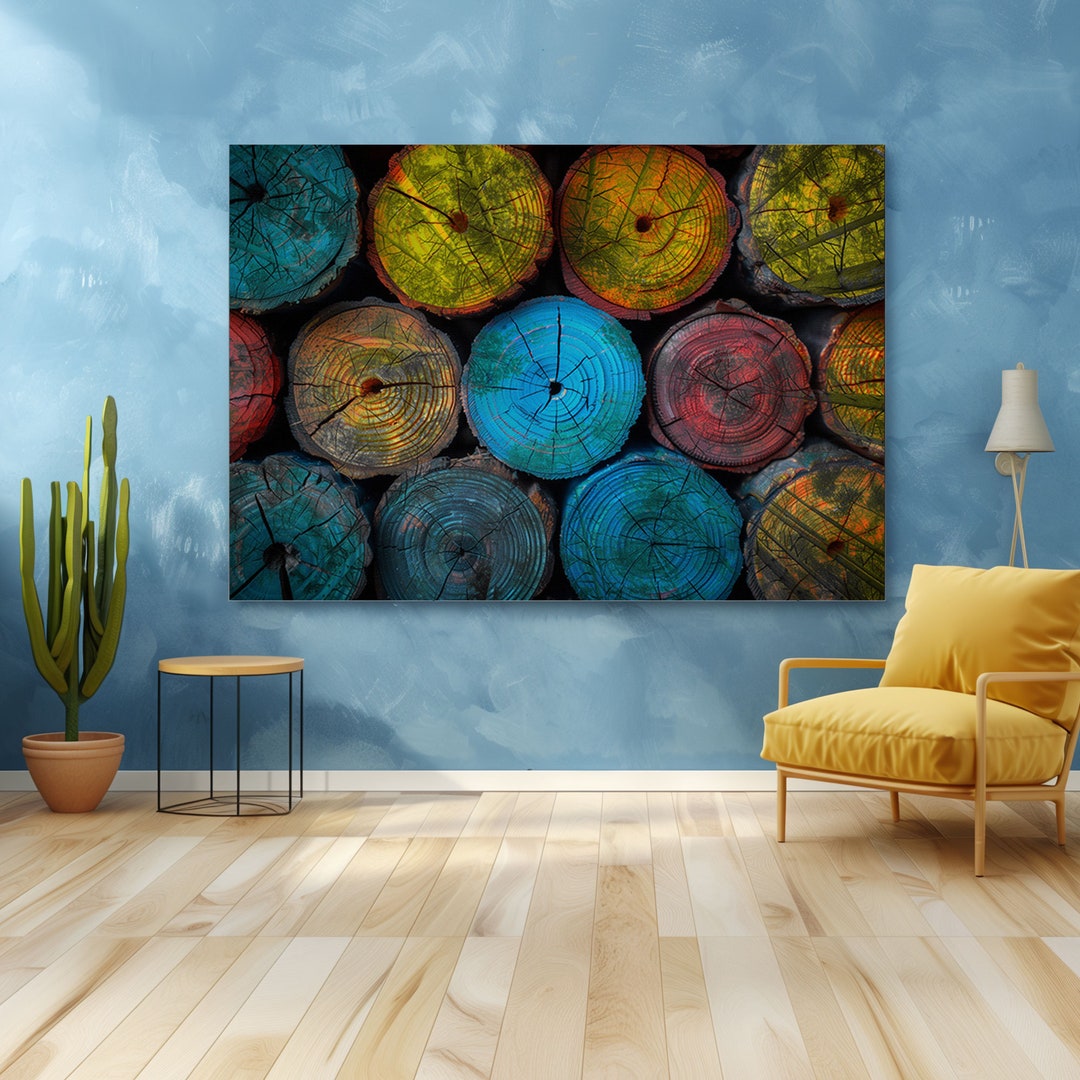 Print CANVAS With Framed,large Wood Color Canvas Print,wood Texture ...