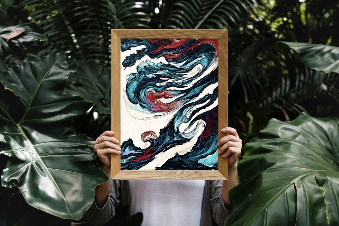 Abstract Nature Illustration Printable Poster Neutral Wall - Etsy