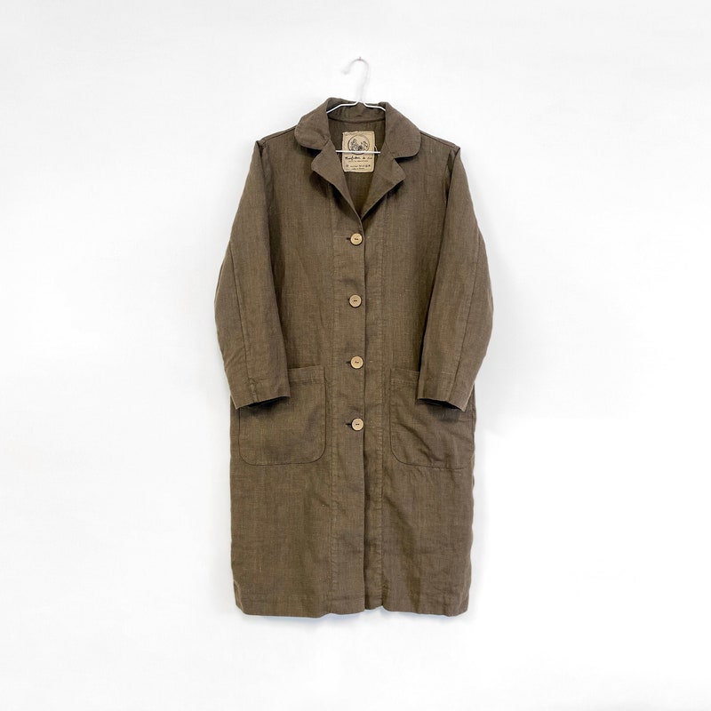 Linen Coat - Etsy