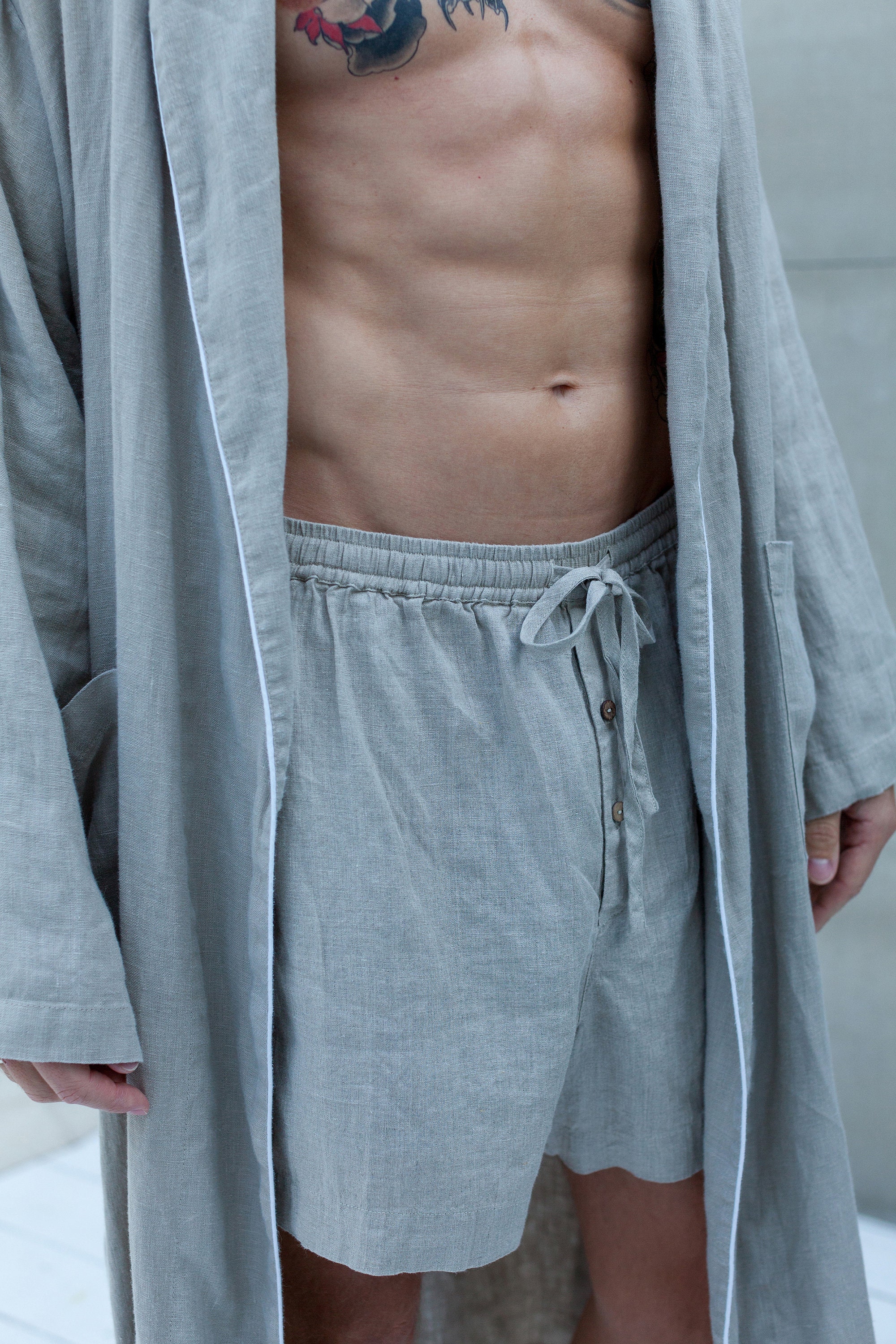 KHAYA Linen Sleep Shorts, Organic Underwear, French Seams - Etsy
