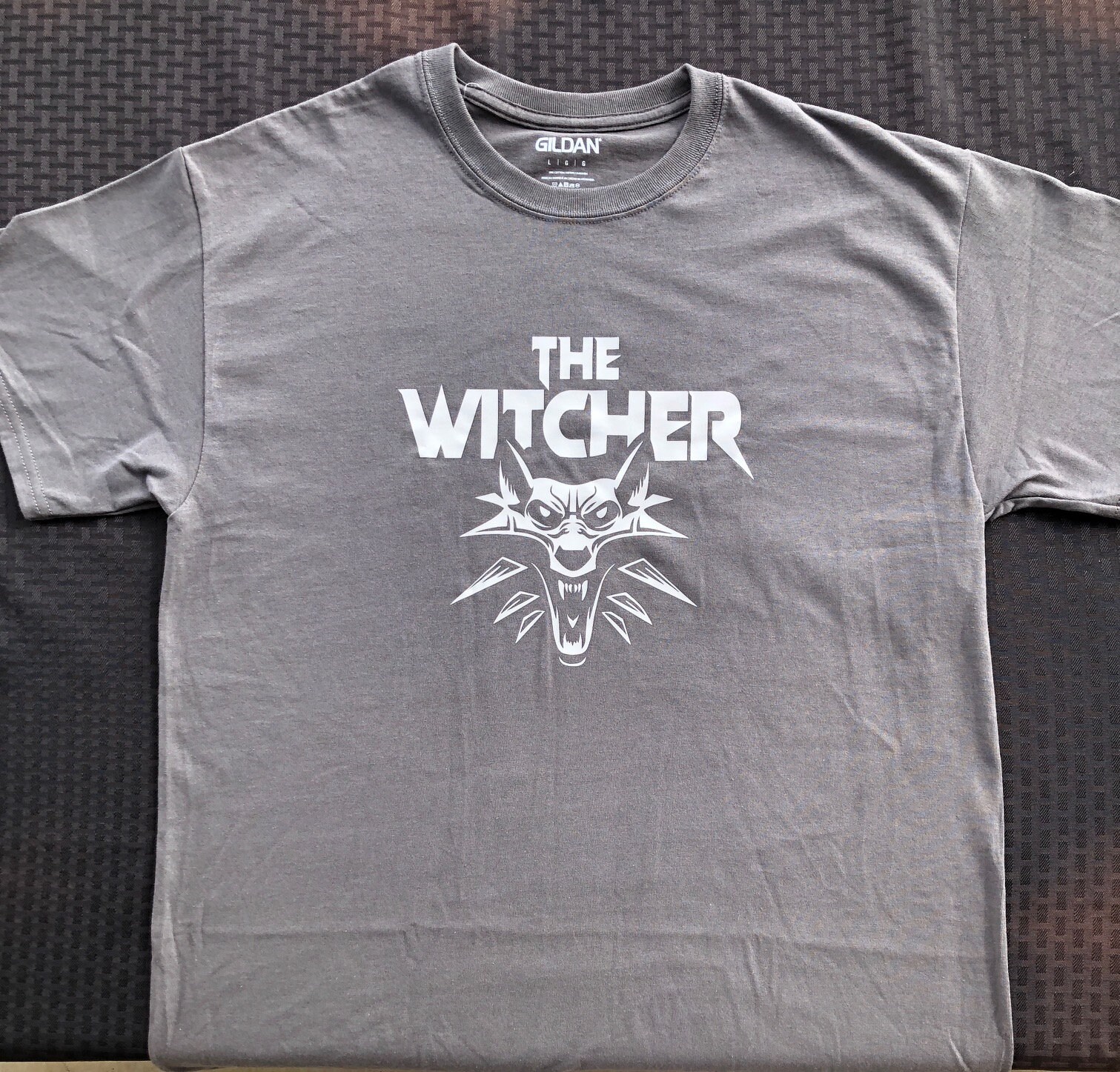 The Witcher, Witcher Shirt, Witcher Logo, Adult Shirt, Gray Shirt, T ...