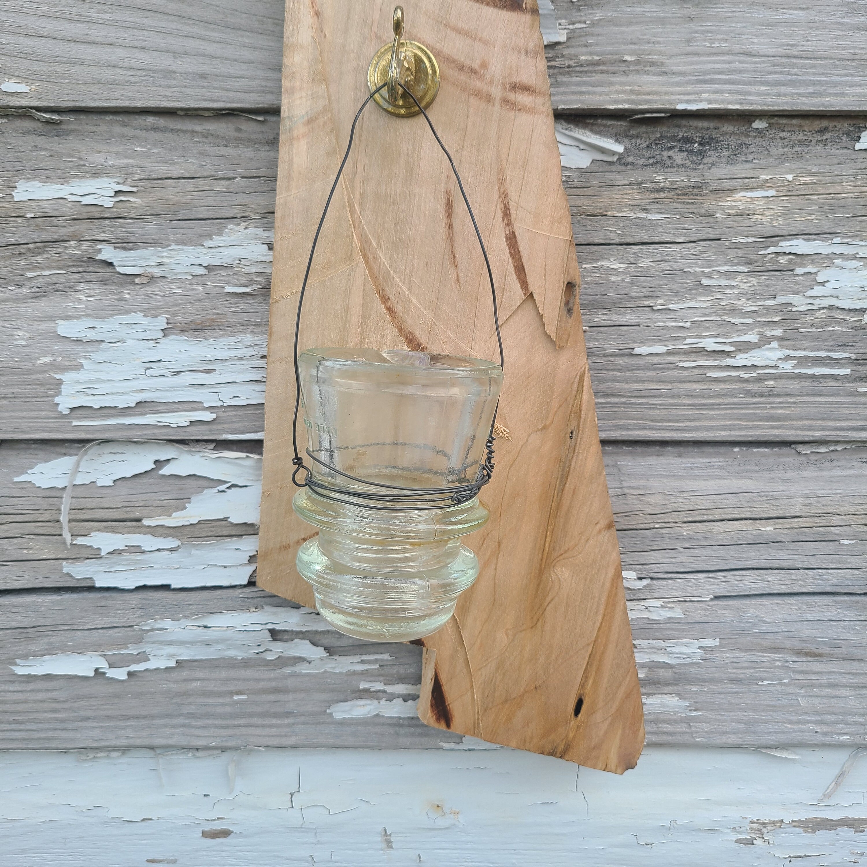 Repurposed Glass Insulator Planter - Etsy