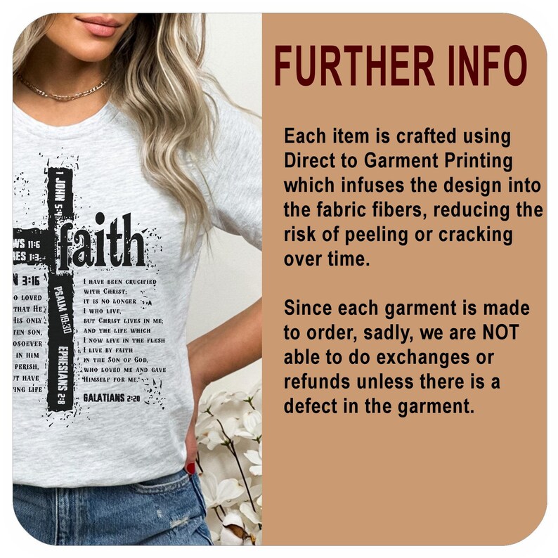 Faith Cross and Bible Verses, Galatians 2 20 and John 3 16 Shirt ...