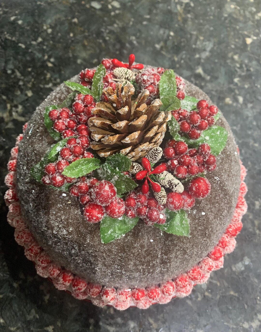 Christmas Bundt Cake, Fake Bake, Christmas Decorations, Holiday - Etsy