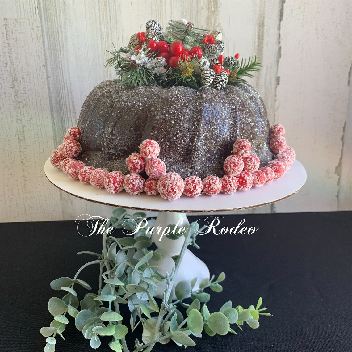 Christmas Bundt Cake Fake Bake Christmas Decorations | Etsy