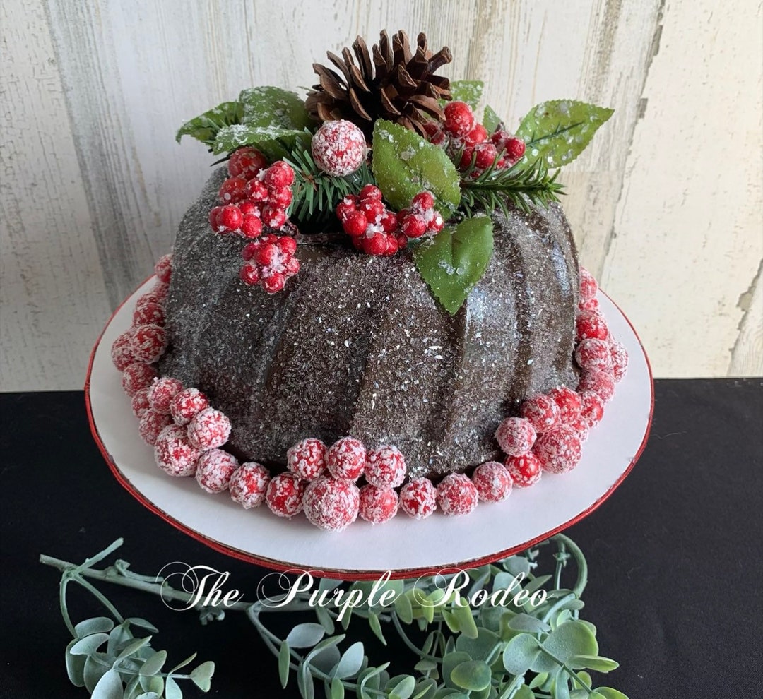 Christmas Bundt Cake, Fake Bake, Christmas Decorations, Holiday - Etsy