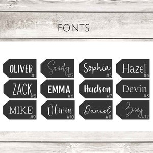 Guest Tags / Wooden 3d Hand Painted Tags / Bathroom Guest Tags / Guest ...