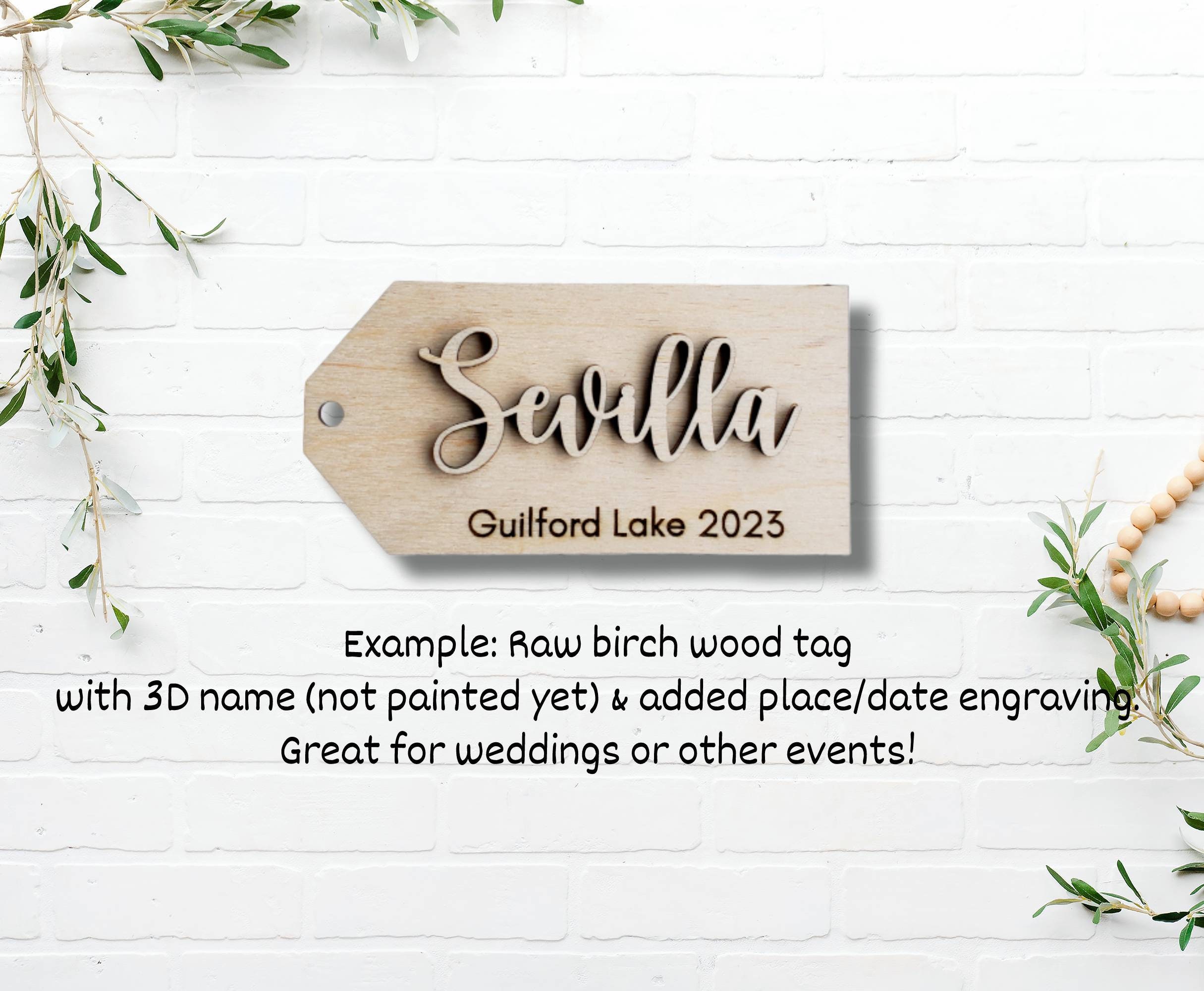 3D Wooden Guest Tag: Hand Painted Bathroom Basket Decor - Etsy