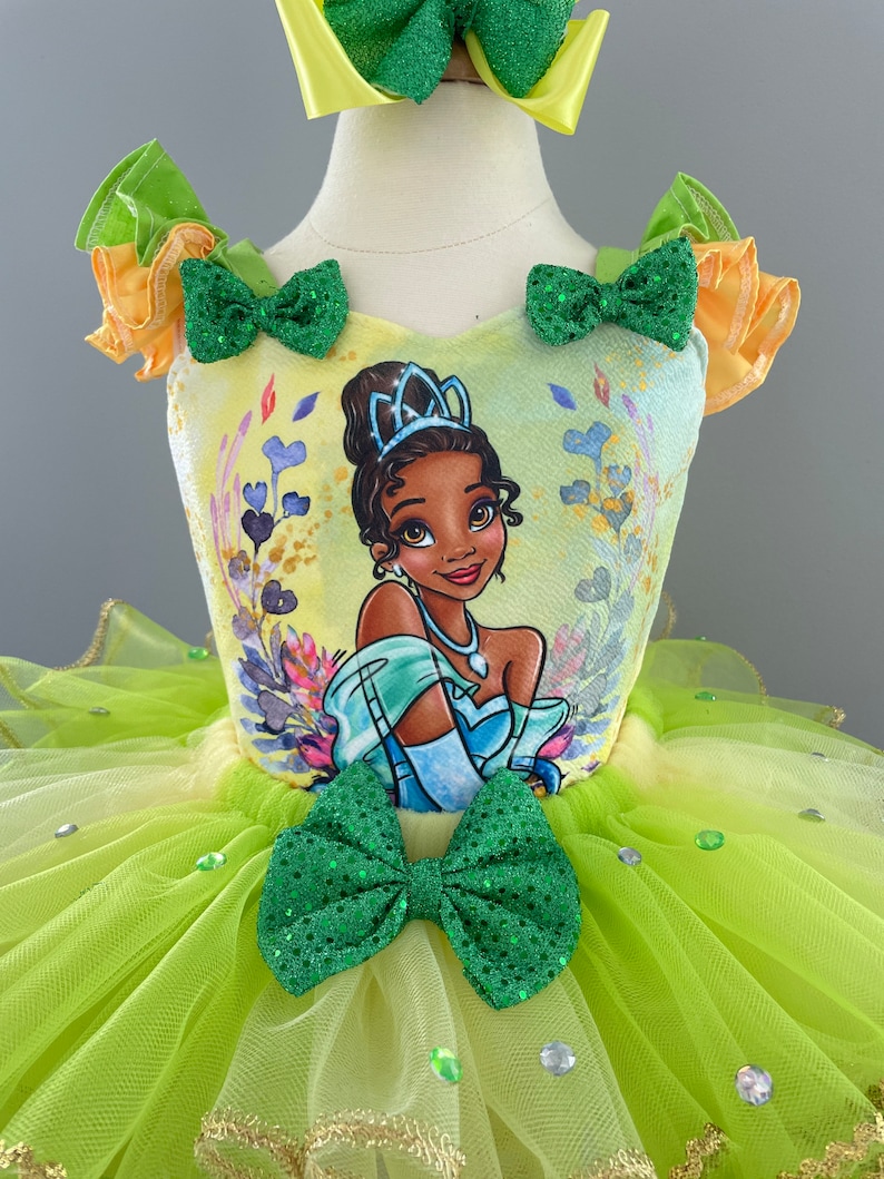 Princess Tiana Tutu Birthday Dress - Etsy
