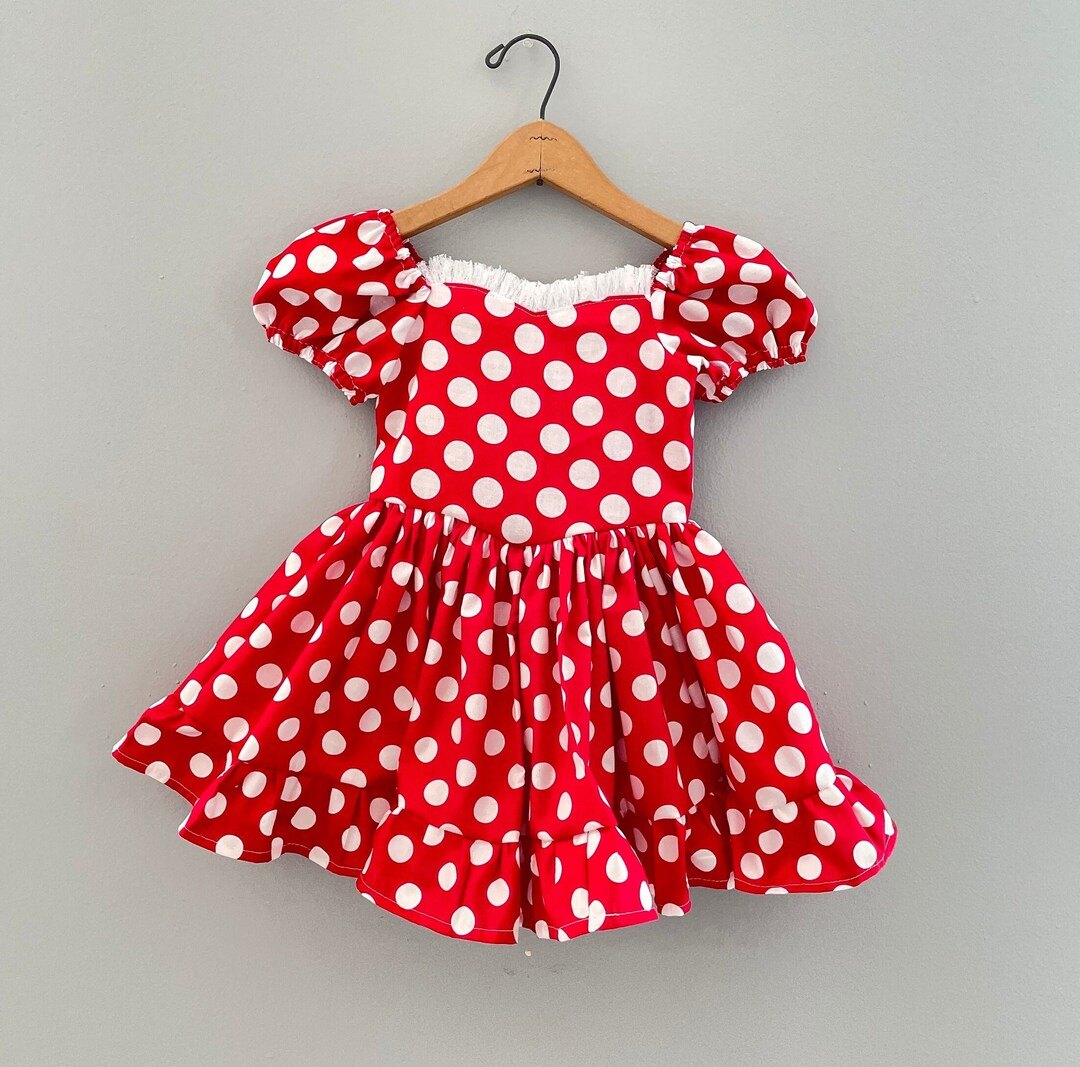 Minnie Mouse Dress Toddler Girl Minnie Birthday Outfit Mouse Disney ...