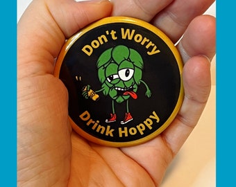 Beer Buttons Novelty Button Funny Button 2 1/2 Inch Pin-back - Etsy