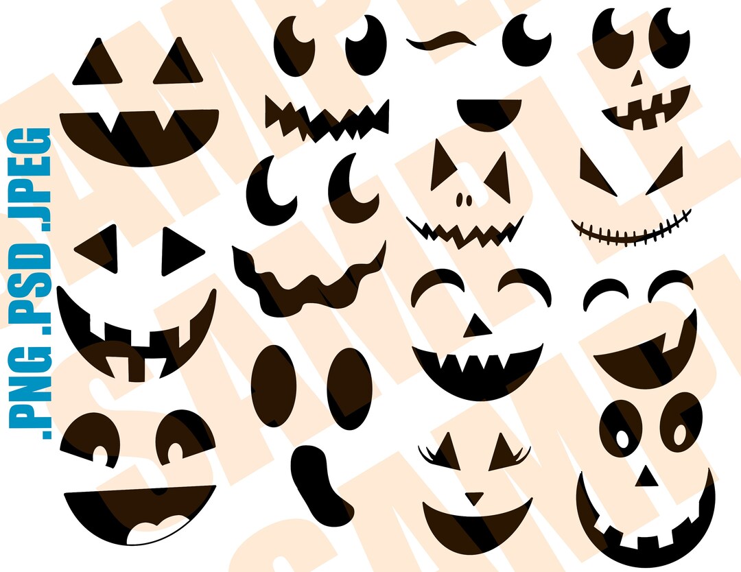 Halloween .PNG Pumpkin Faces Jack-o-lantern Pumpkin .PNG Pumpkin .PSD ...