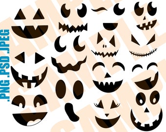 Scary Pumpkin SVG Scary Pumpkin PNG Scary Pumpkin Vector - Etsy