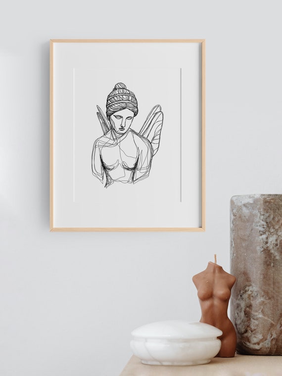 Wall Hangings French Antique Decor PSYCHE GODDESS Of The SOUL Greek ...