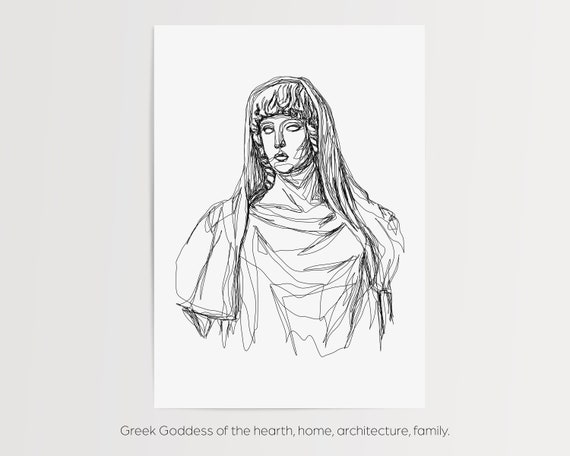 How To Draw Hestia Greek Goddess
