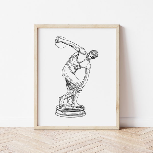 Discobolus Sculpture - Etsy