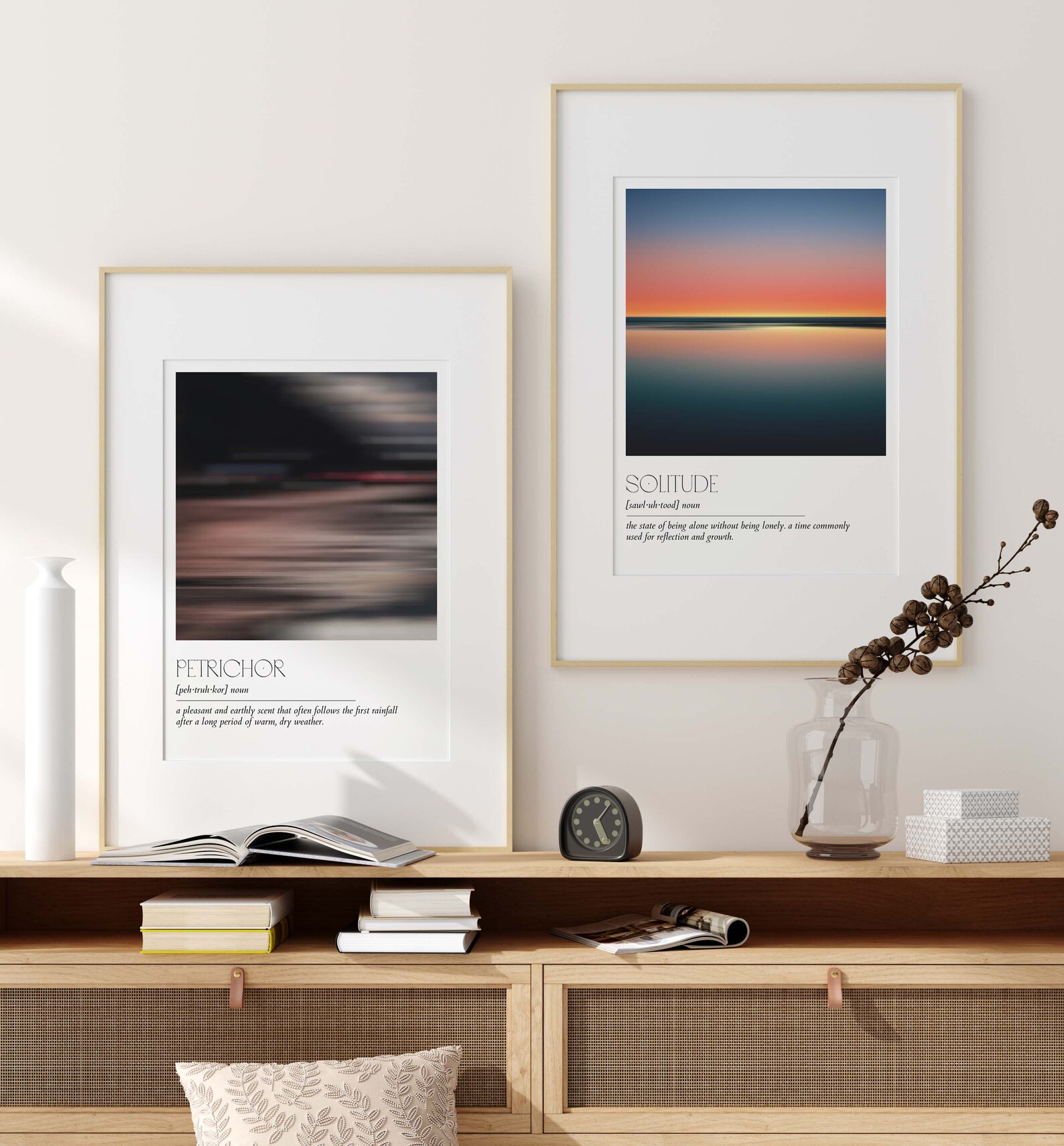 Petrichor Definition Print | Printable Art | Minimalist | Wall Art ...