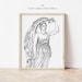 Janus Roman God Line Work Illustration Digital Artwork Print ...
