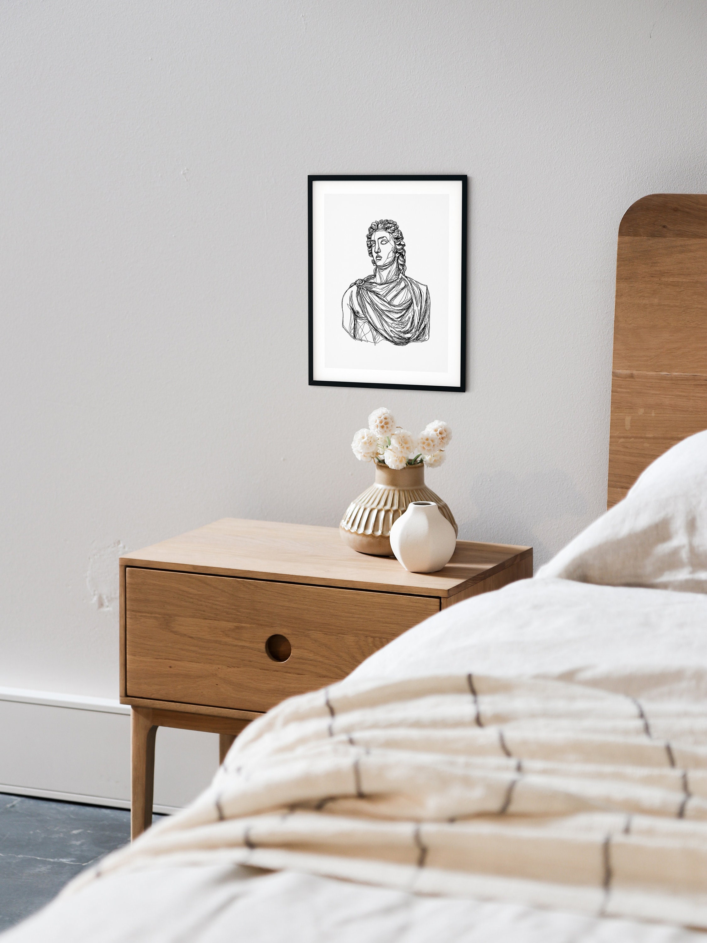 Helios Greek God Line Work Illustration Digital Artwork - Etsy