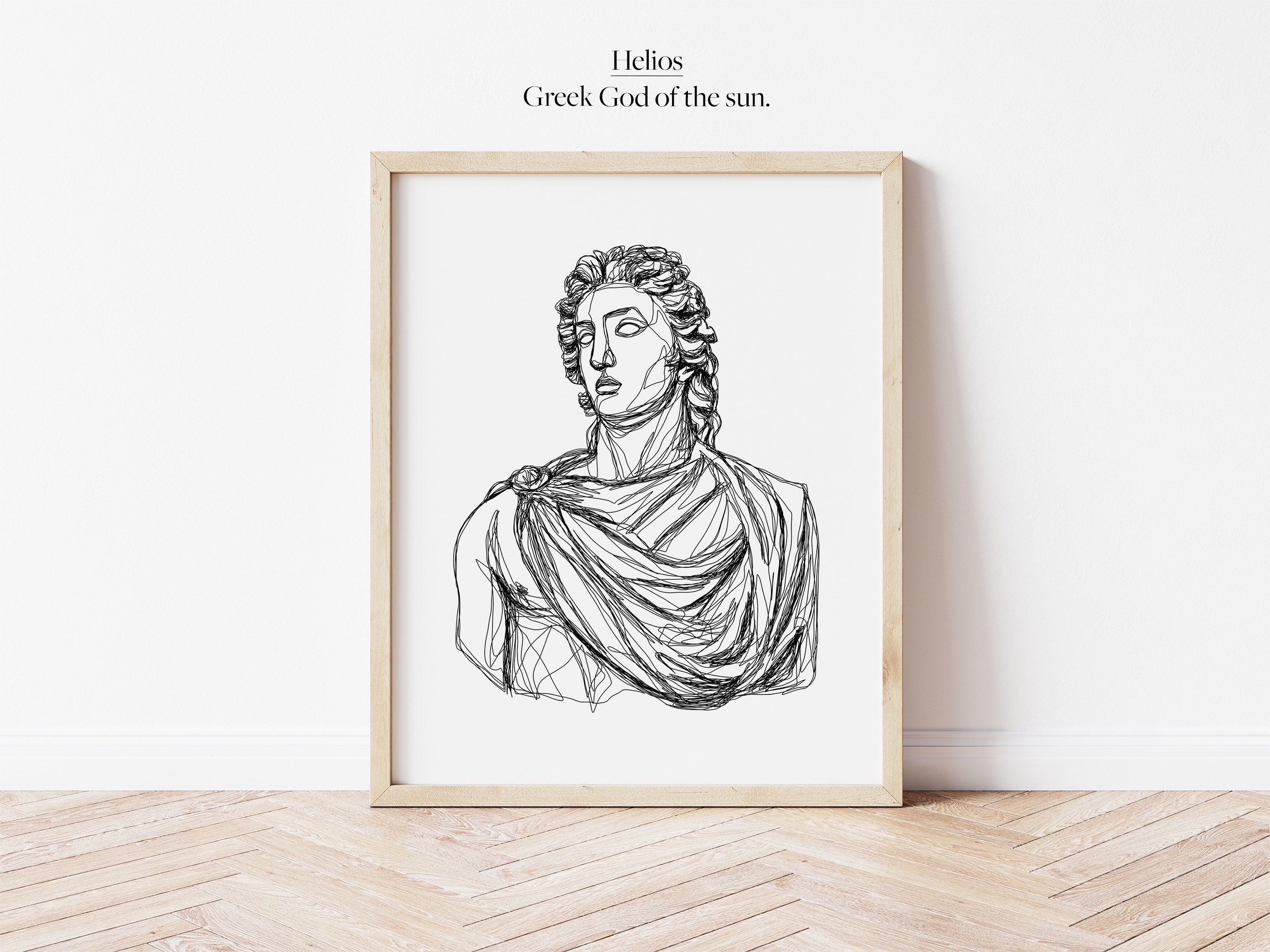 Helios The Sun God Drawing