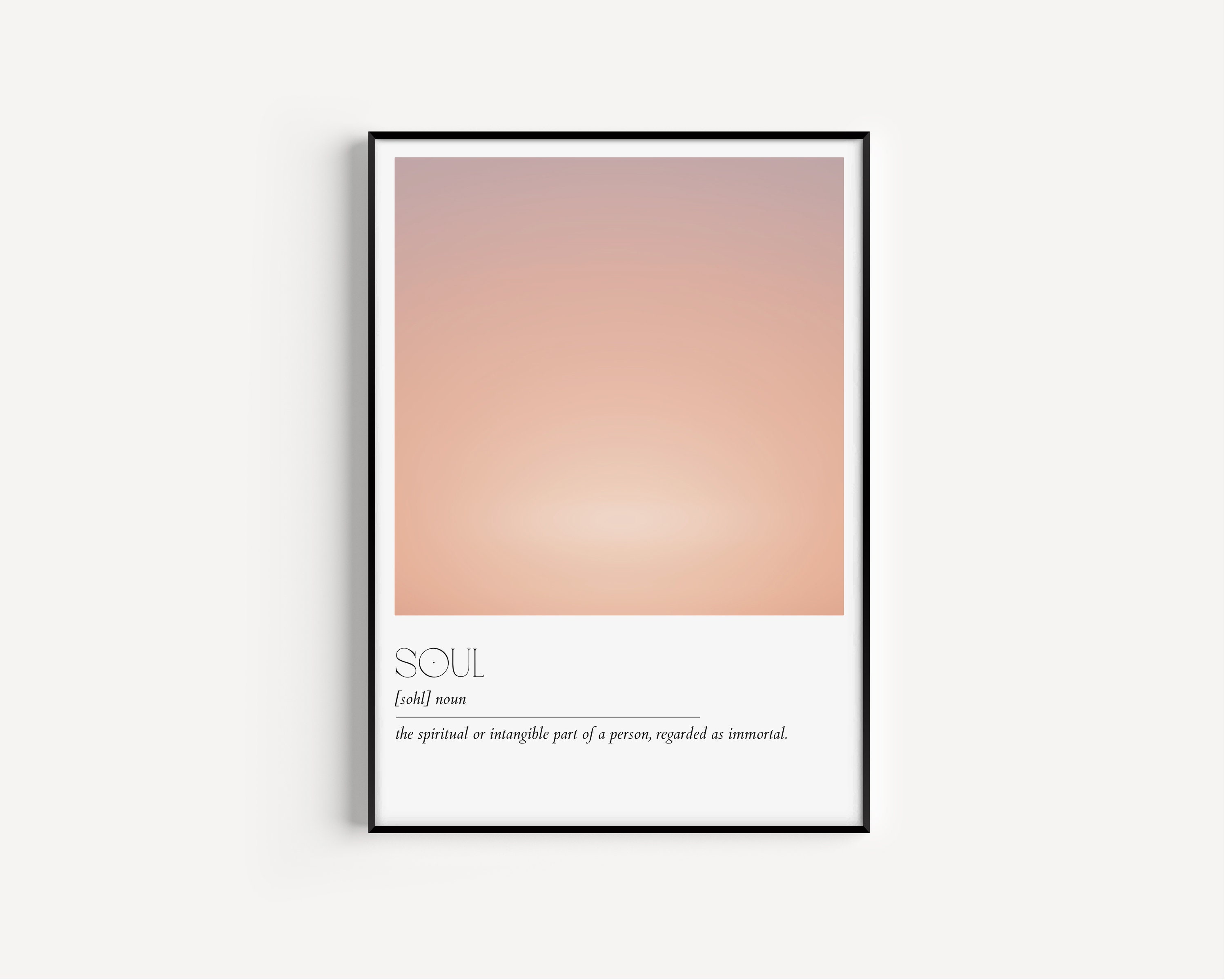 Soul Definition Print | Printable Art | Minimalist | Wall Art Prints ...