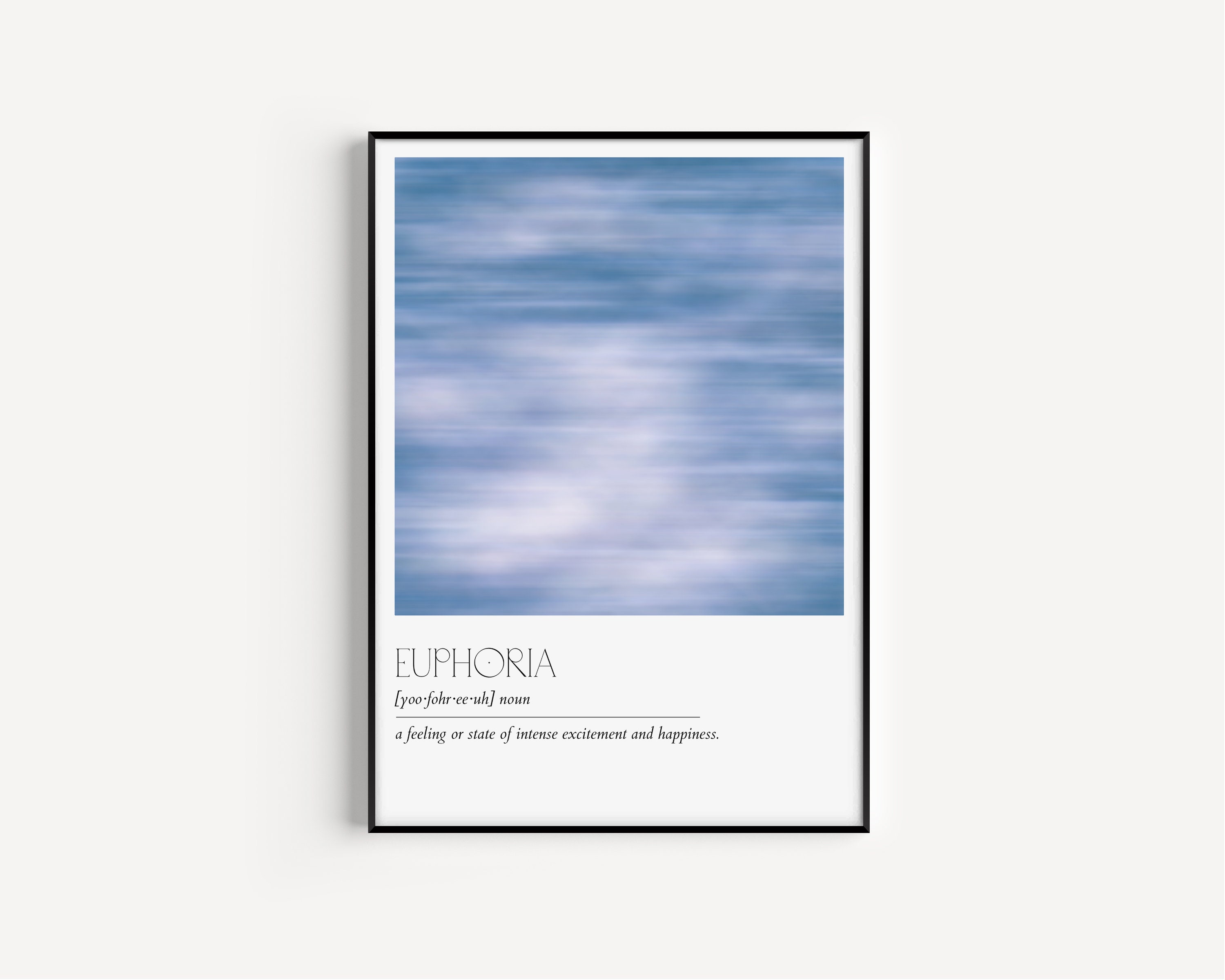 Euphoria Definition Print Printable Art Minimalist Wall Art Prints ...