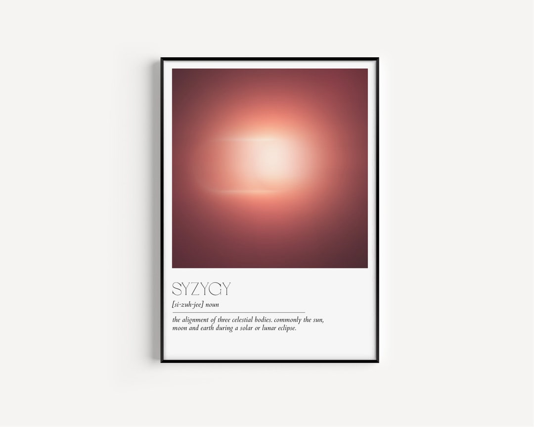 Syzygy Definition Print | Printable Art | Minimalist | Wall Art Prints ...