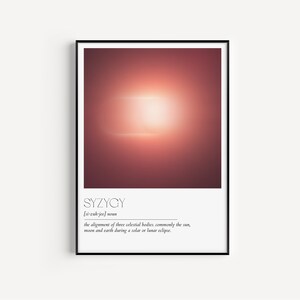 Syzygy Definition Print | Printable Art | Minimalist | Wall Art Prints ...